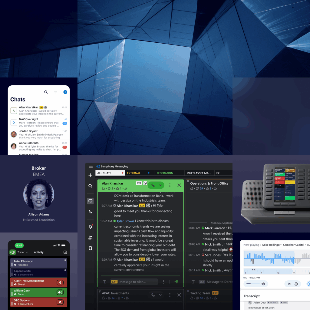 Messaging, voice, directory and analytics software